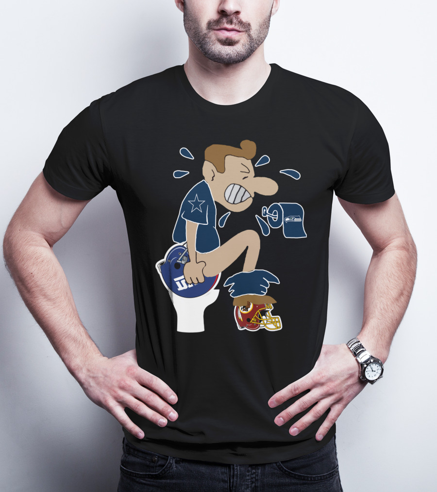 Dallas Cowboys Rivalry Giants Redskins Seahawks Humorous T-Shirt