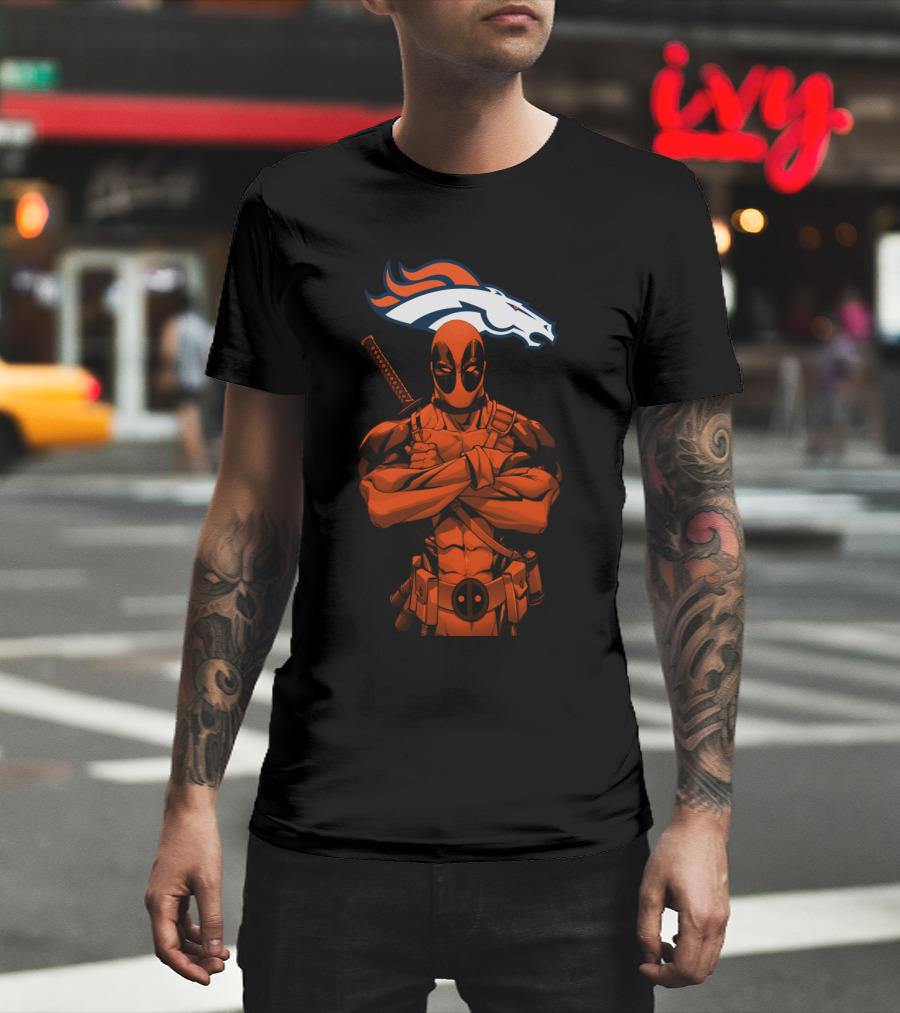 Deadpool Denver Broncos T-Shirt