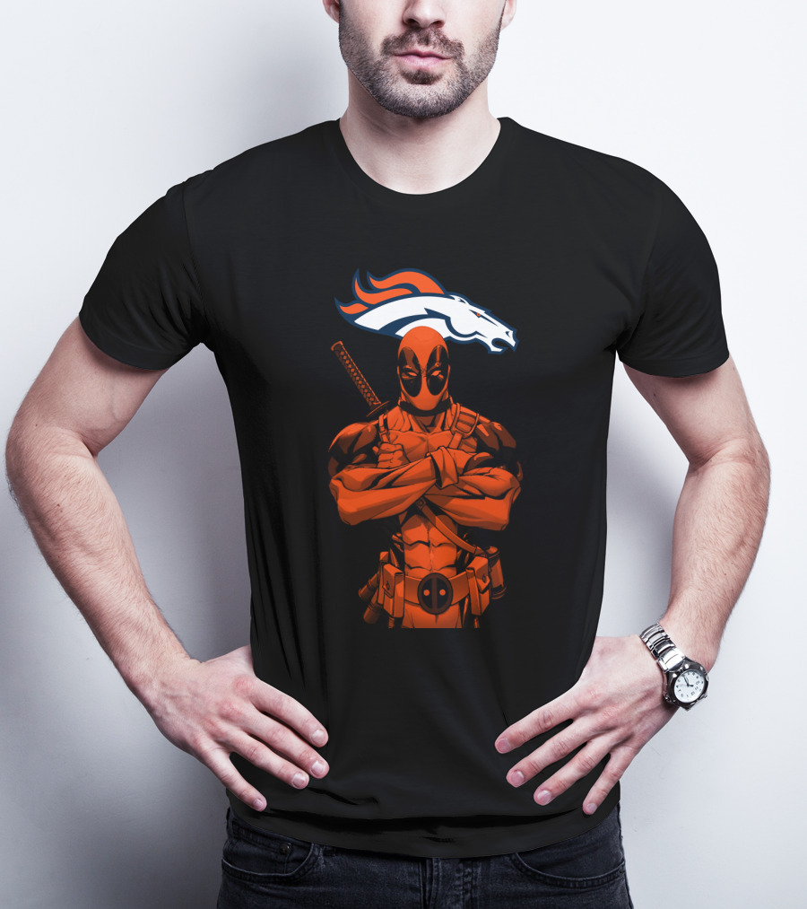 Deadpool Denver Broncos T-Shirt