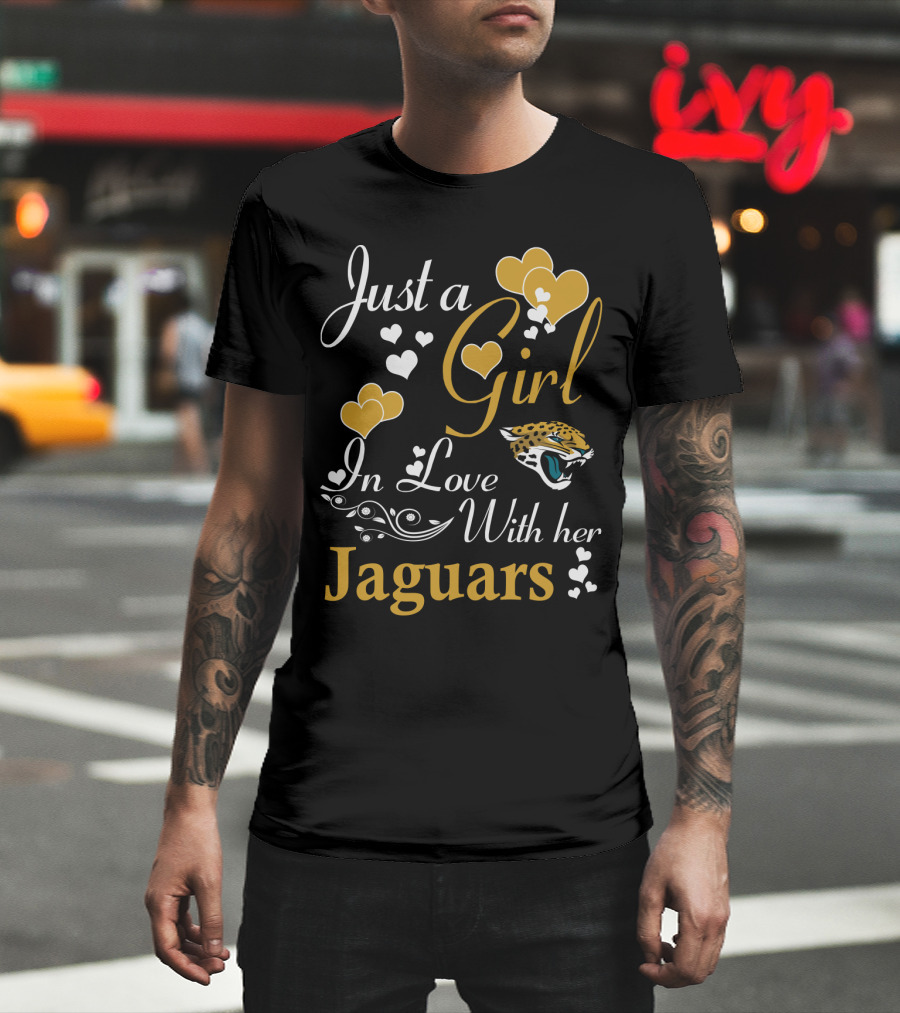 Just A Girl In Love With Her Jacksonville Jaguars T-Shirt