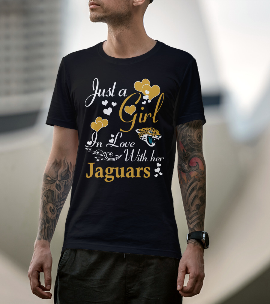 Just A Girl In Love With Her Jacksonville Jaguars T-Shirt