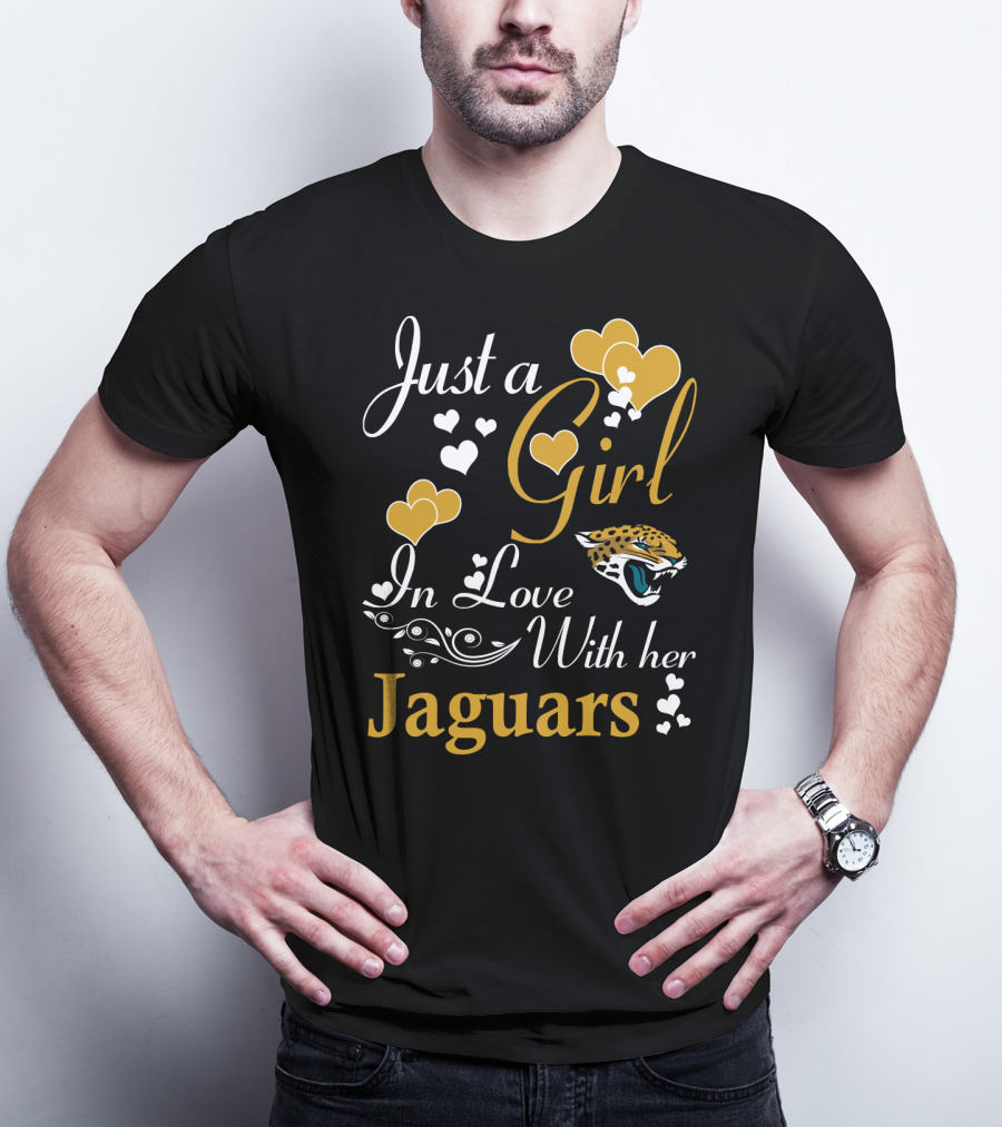 Just A Girl In Love With Her Jacksonville Jaguars T-Shirt