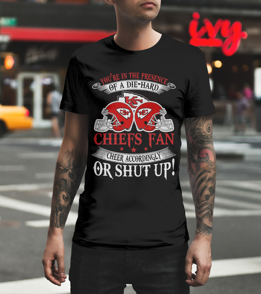 Kansas City Chiefs Fan Die-Hard Cheer Accordingly T-Shirt