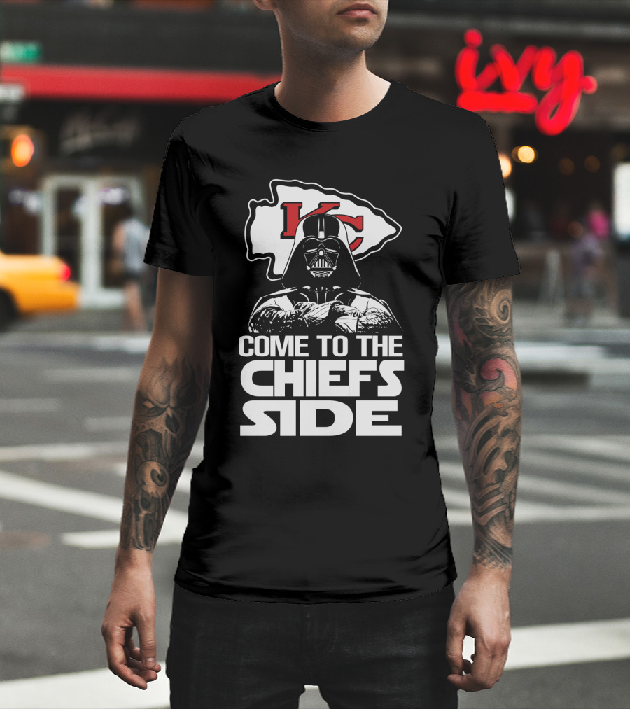 Come To The Chiefs Side Kansas City Chiefs Darth Vader T-Shirt