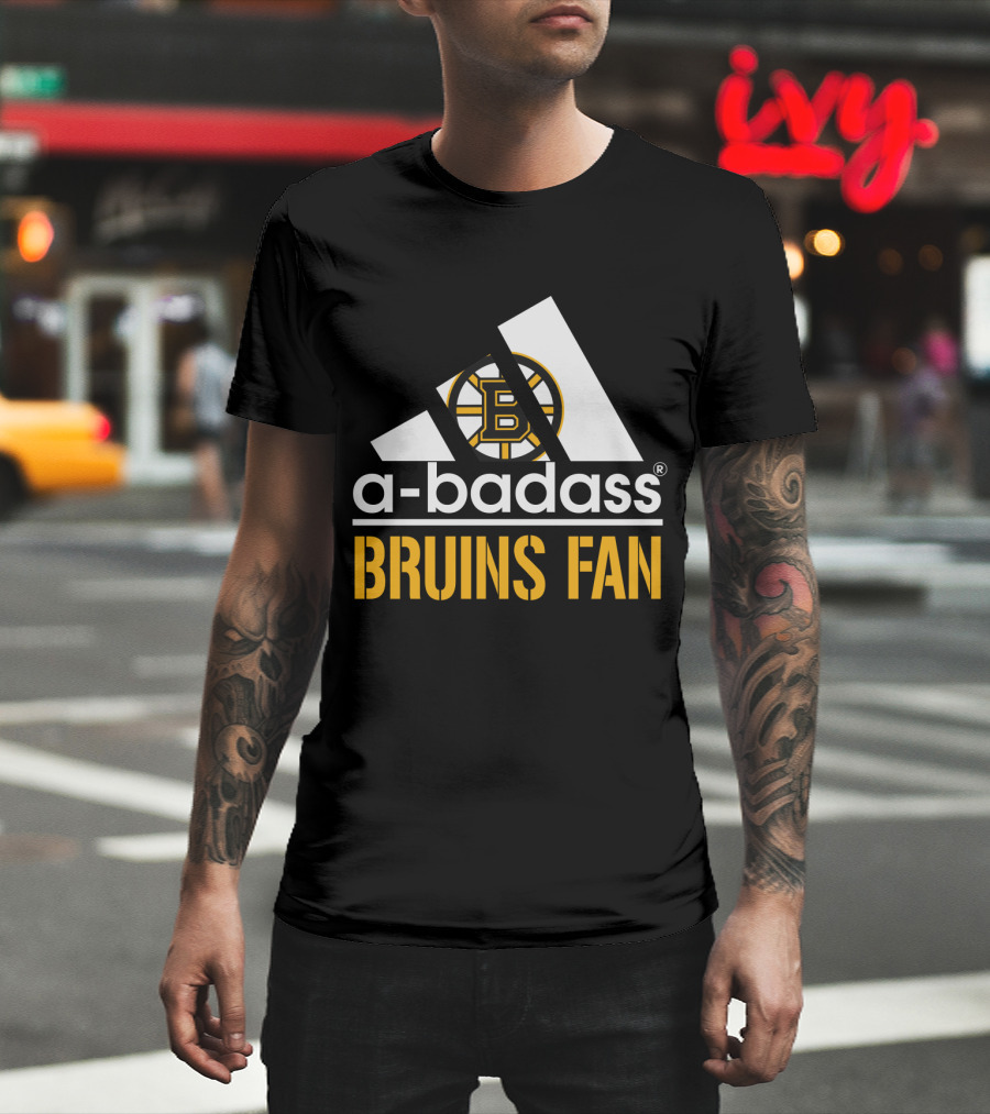 A-Badass Bruins Fan Boston Bruins T-Shirt