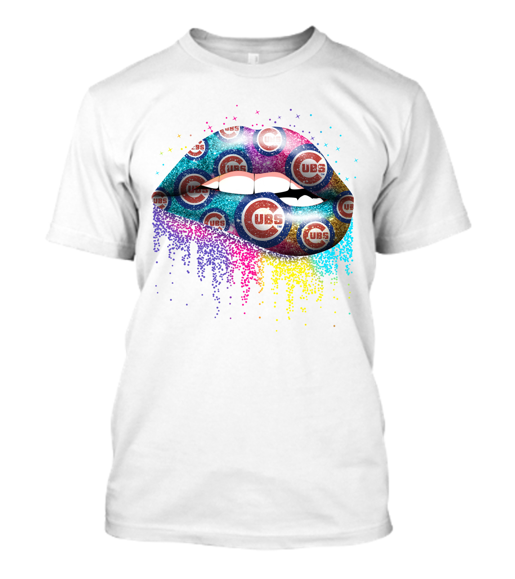 UBS Lip Cubs Cubs Gradient Sparkle T-Shirt