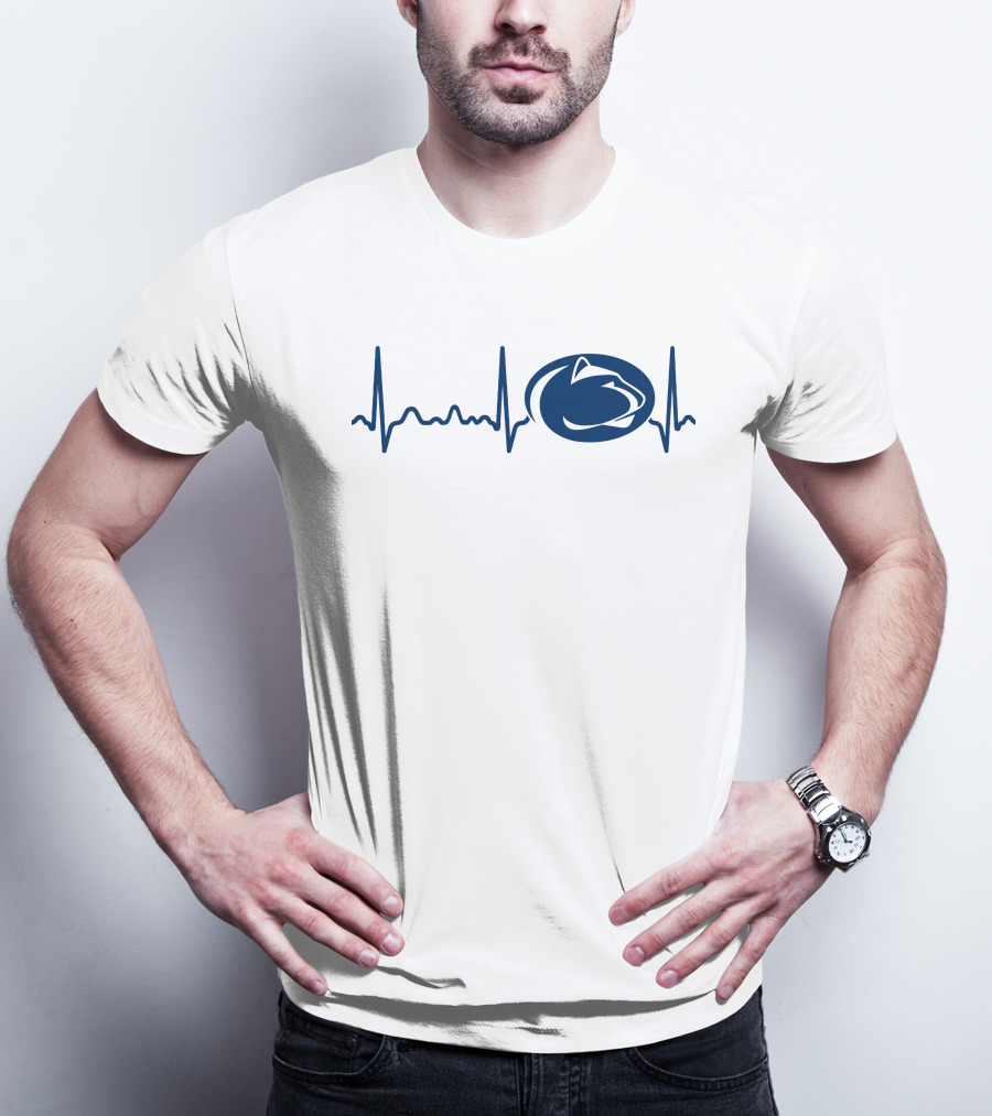 Penn State Heartbeat EKG Nittany Lions T-Shirt