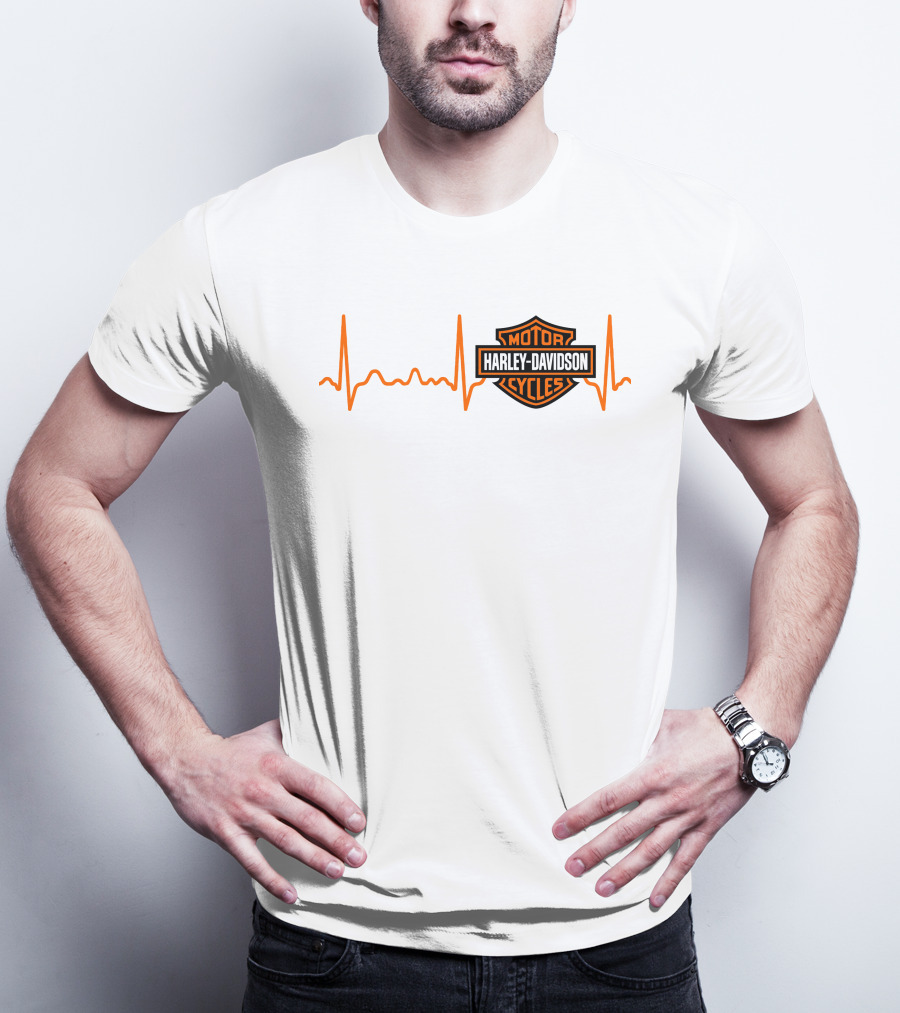 Harley Davidson Heartbeat Motor Cycles T-Shirt